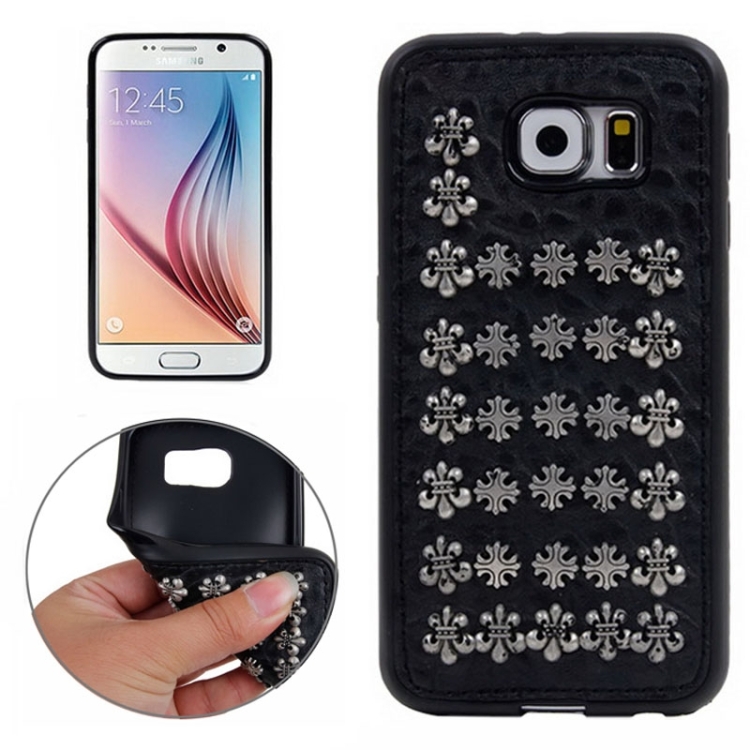 สำหรับเคสป้องกัน TPU สไตล์ Galaxy S6 Rivet