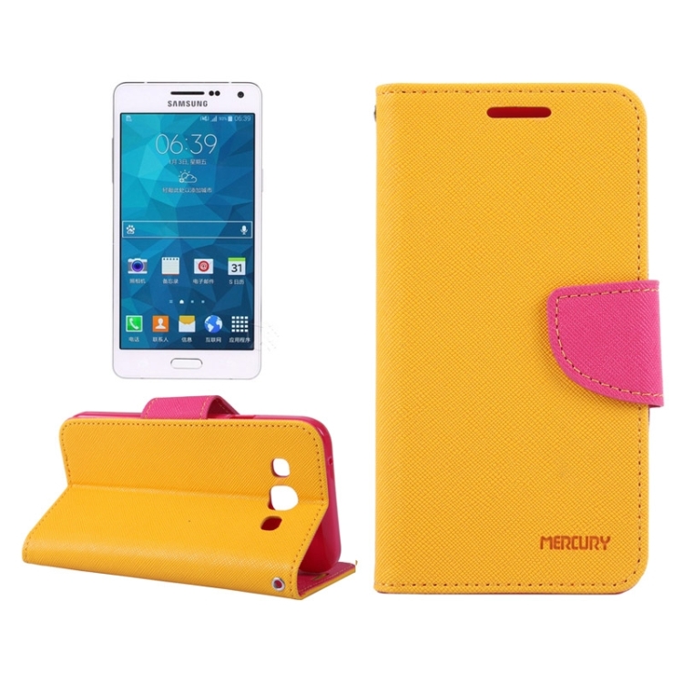 เคสหนังสไตล์ Cross Texture Contrast Color พร้อมที่วางและช่องเสียบการ์ด ...