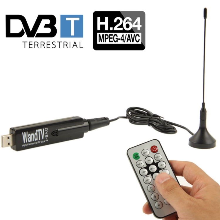 USB 2.0 DVB-T Stick, Support MPEG-4 Compression Format, Chip: IT19135 ...
