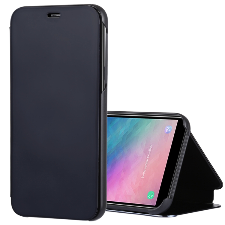 Electroplating Mirror Horizontal Flip Leather Case for Galaxy A6 (2018 ...