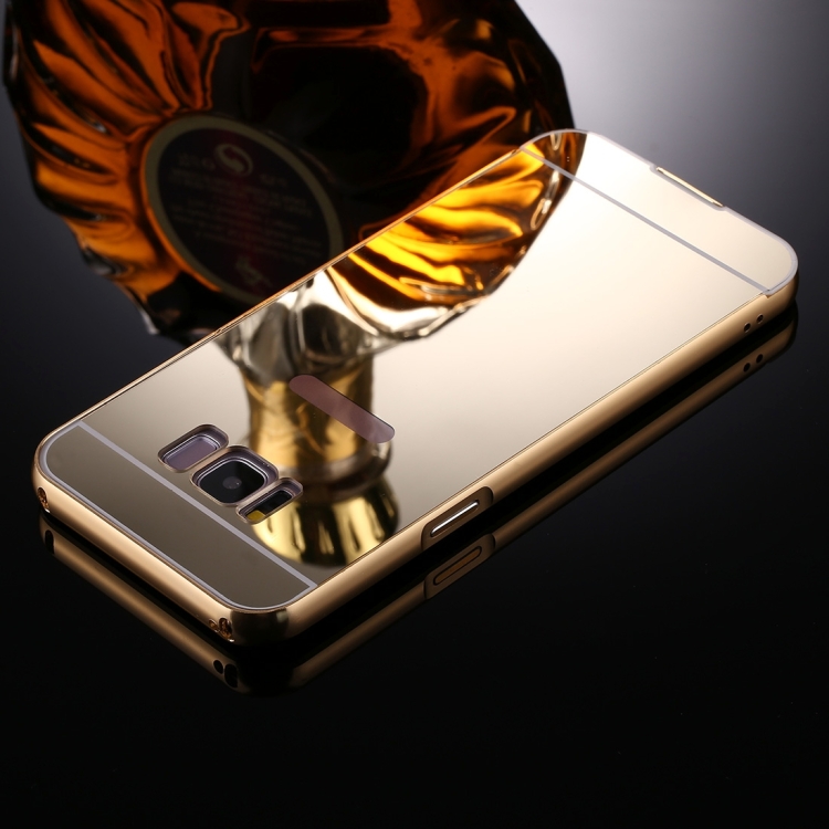For Galaxy S8 + / G955 Mirror Push Pull Back Shell Cover ...