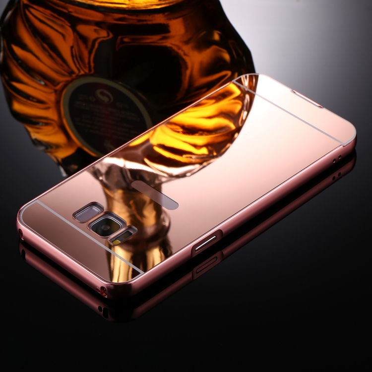For Galaxy S8 + / G955 Mirror Push Pull Back Shell Cover ...