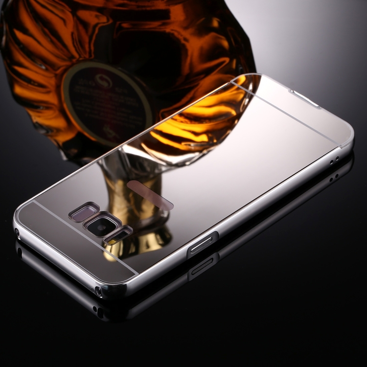 For Galaxy S8 + / G955 Mirror Push Pull Back Shell Cover ...