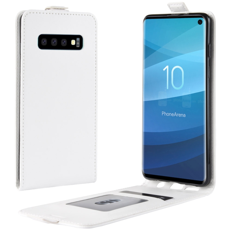 Business Style Vertical Flip TPU Leather Case for Galaxy J6+, with Card ...