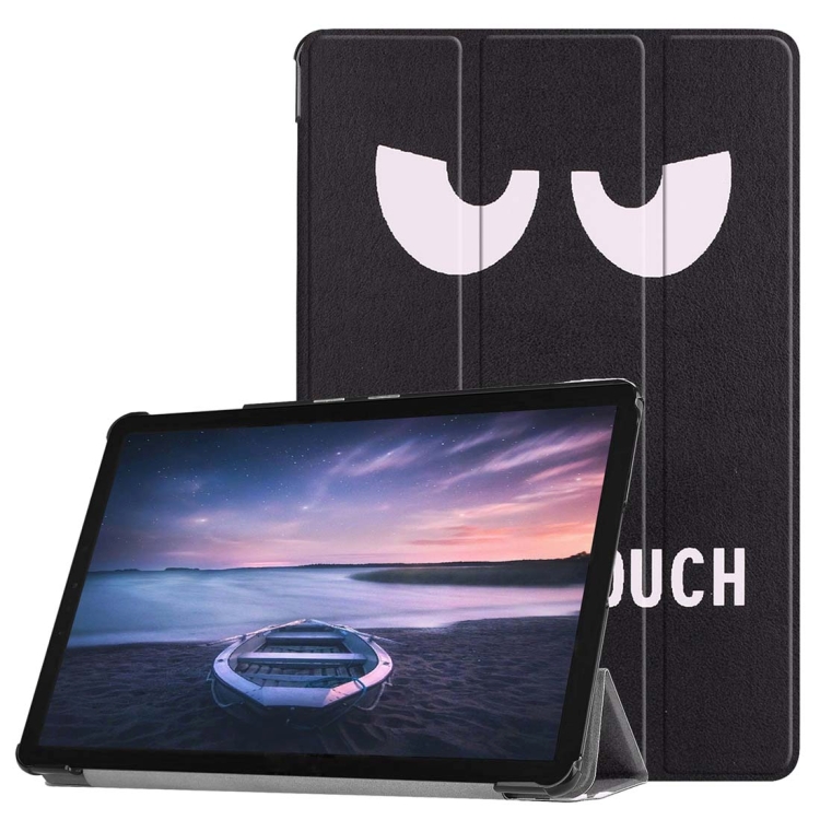 ซองหนัง PU แบบพลิกแนวนอนลายดวงตาสำหรับ Galaxy Tab S4 10.5 / T835 พร้อม ...