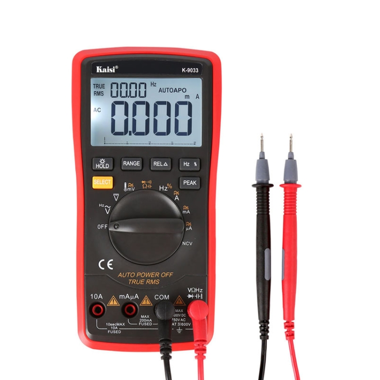 Kaisi K-9033 Digital Multimeter LCD Display Handheld Digital Multimeter ...
