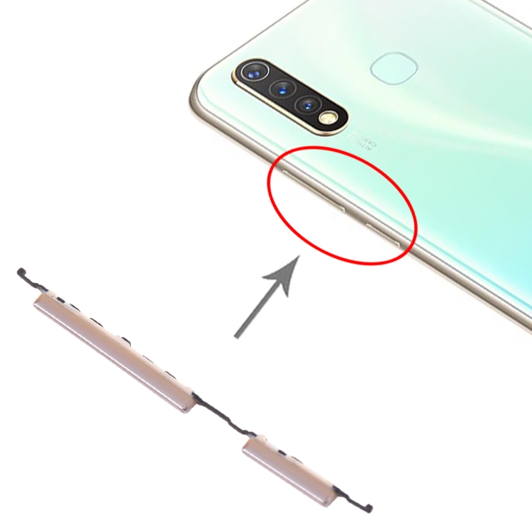 สำหรับปุ่มด้านข้าง vivo Y5s (สีทอง)