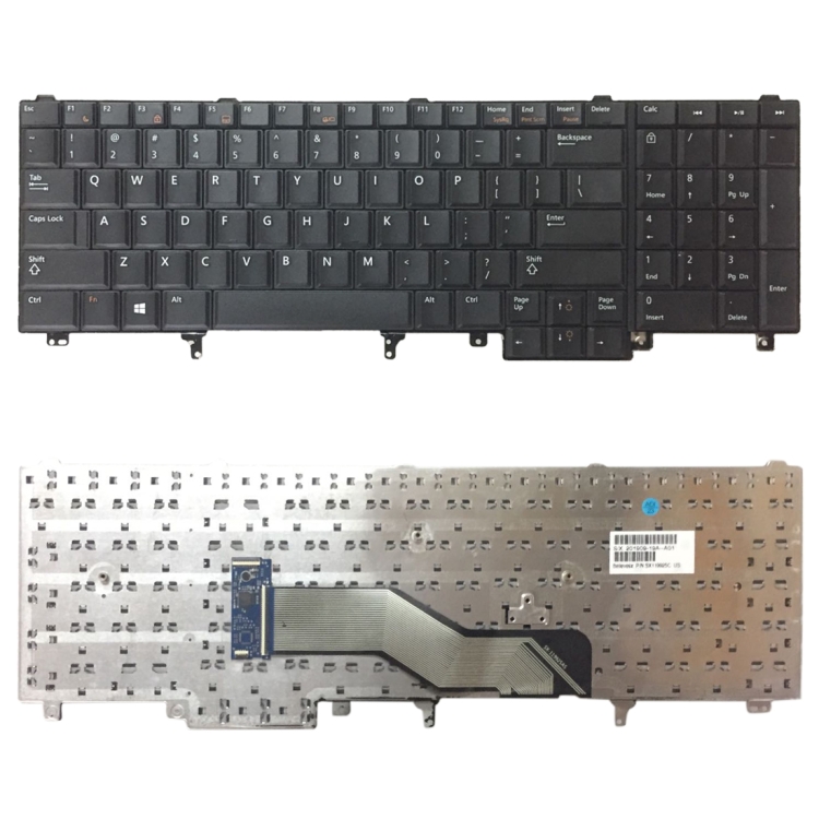 US Version Keyboard for Dell Latitude E5550 5570 5580 5590 Precision ...