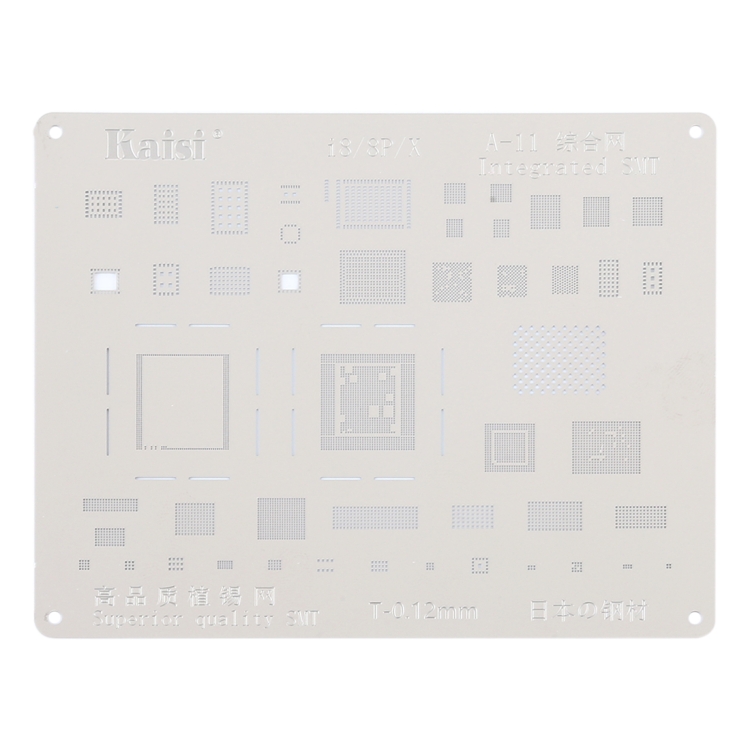 Kaisi A-11 IC Chip BGA Reballing Stencil Kits Set Tin Plate For iPhone ...