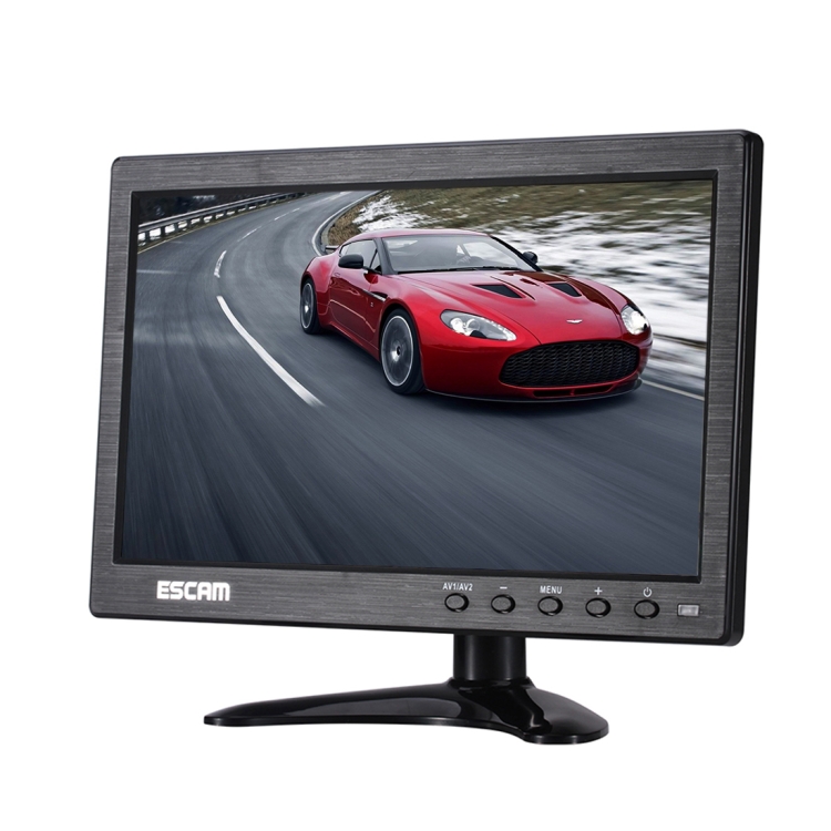 ESCAM T10 Monitor TFT LCD 1024x600 de 10.0 pulgadas con VGA y HDMI y AV ...