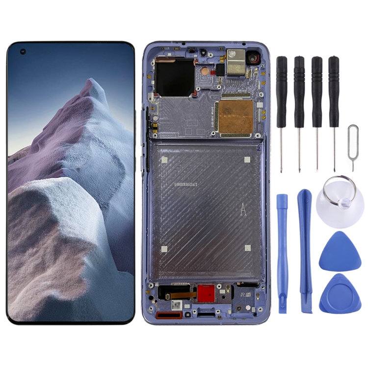 Xiaomi Mi 11 Ultra/Mi 11 Pro M2102K1G M2102K1C M2102K1AC (보라색) 용 프레임이있는 ...