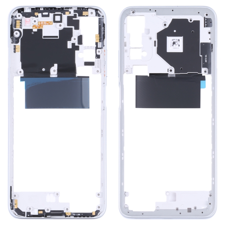 แผ่นกรอบกลางเดิมสำหรับ Xiaomi Poco M3 Pro 5G M2103K19PG M2103K19PI (สีเงิน)