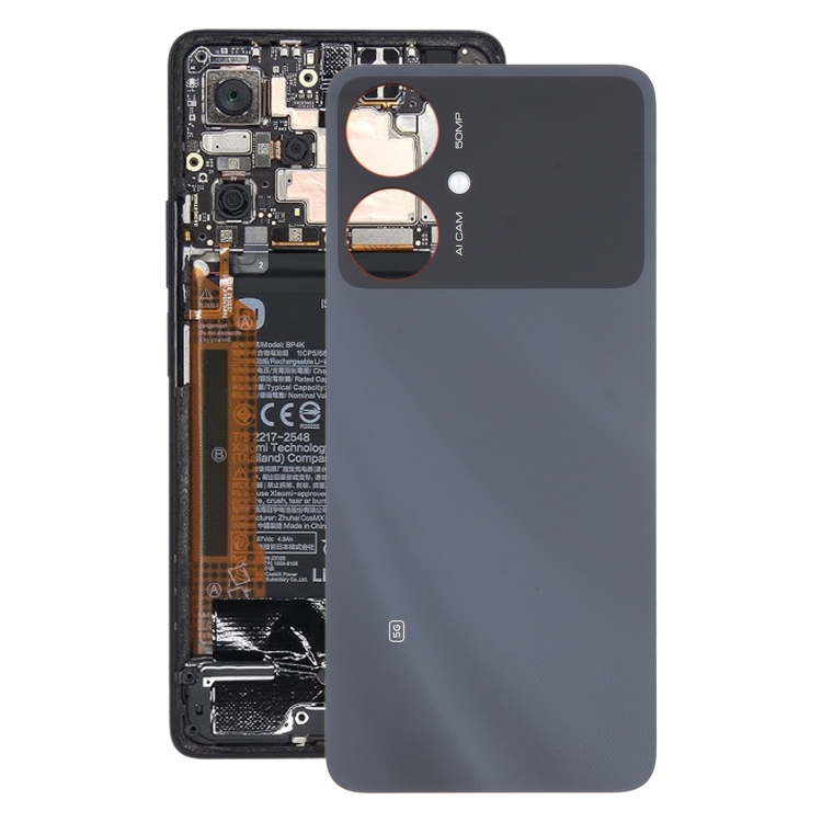 ฝาหลังแบตเตอรี่เดิมสำหรับ Xiaomi Redmi 13R (สีดำ)