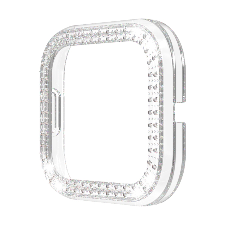 สำหรับ Fitbit Versa 2 PC Double-Row Diamond-encrusted เกราะป้องกัน ...