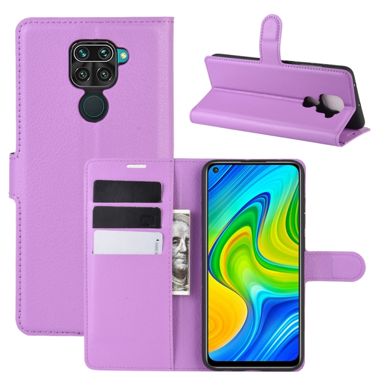 สำหรับ Xiaomi Redmi Note 9 / 10X 4G เนื้อลิ้นจี่เคสกันกระแทกแนวนอนพร้อม ...