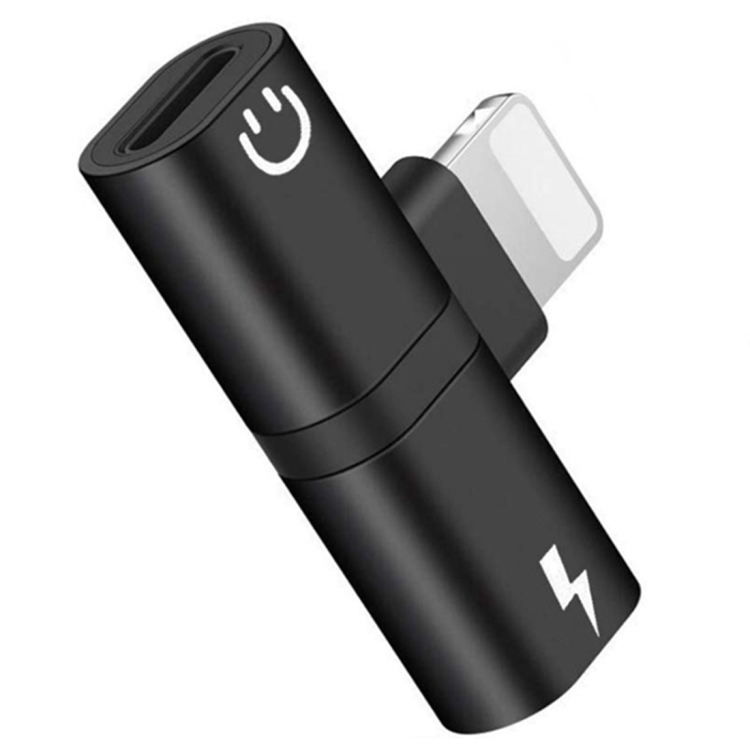 Zs-18182 2 in 1 8 Pin Male to 8 Pin Charging + 8 Pin Audio Female ...