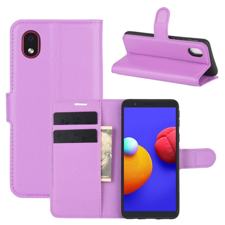 สำหรับ Samsung Galaxy A01 Core / M01 Core เนื้อลิ้นจี่เคสกันกระแทก ...