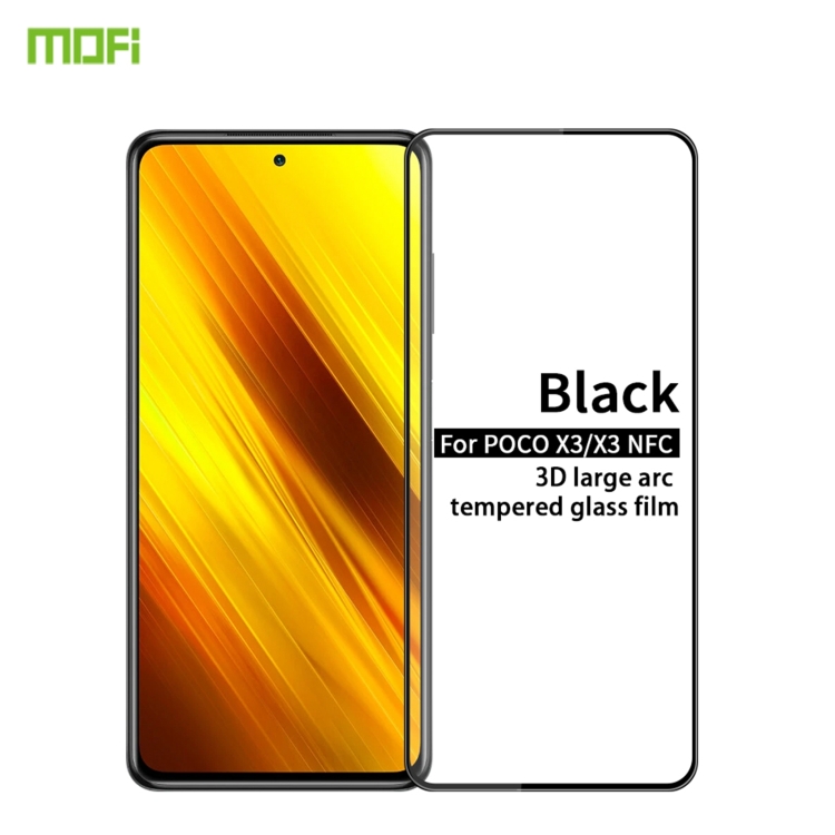 For Xiaomi Poco X3 / X3 NFC MOFI 9H 3D Explosion-proof Curved Screen ...