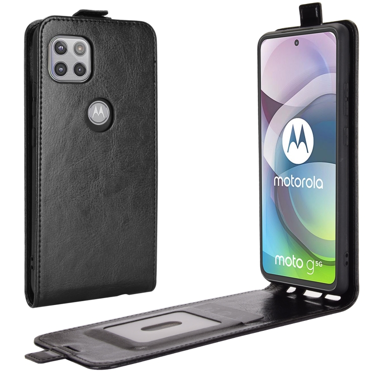 For Motorola Moto G Fast R64 Texture Single Vertical Flip Leather ...