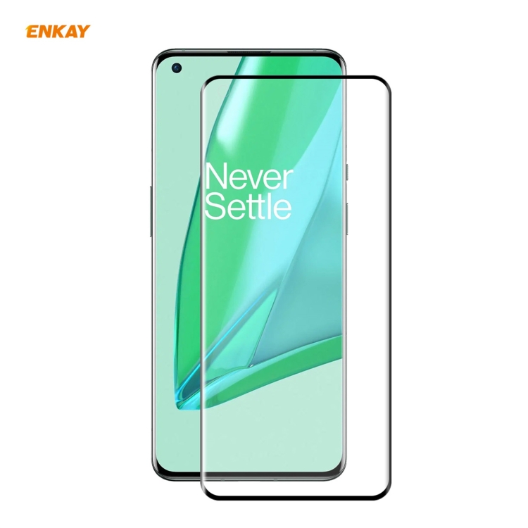 onePlus 9 프로 enkay hat-prince 0.26mm 9H 3D 방폭형 전체 화면 곡선 된 열 벤딩 강화 유리 필름