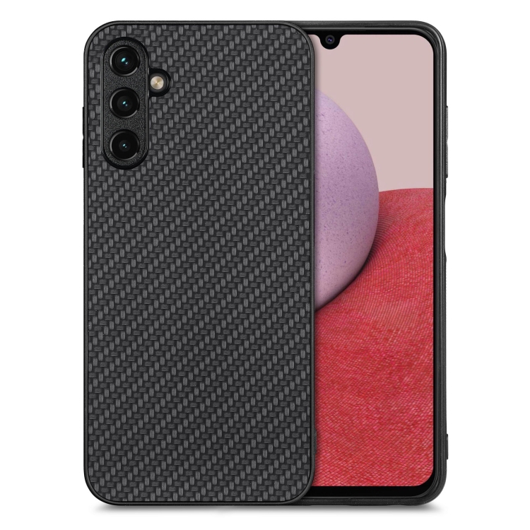 For Samsung Galaxy A56 5G Carbon Fiber Texture Leather Back Cover Phone ...