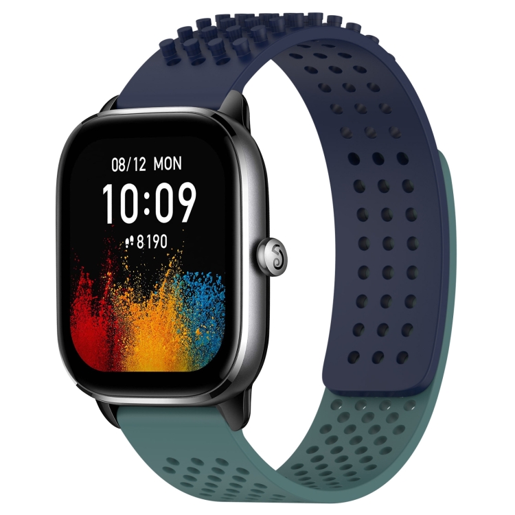 Для Amazfit GTS 4 Mini, 20-миллиметровые отверстия, дышащий силиконовый ...