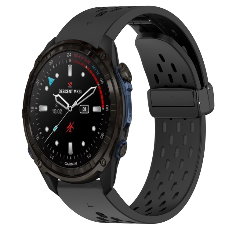 สำหรับ Garmin Descent Mk3i 43 มม. 20 มม. สายรัดข้อมือซิลิโคนแบบพับได้ ...