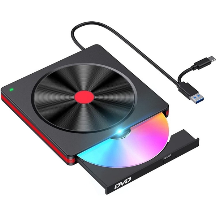 048 Type-C Optical Drive Portable DVD-RW External USB Optical Drive ...