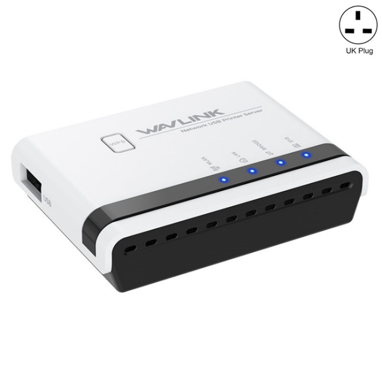 WAVLINK NU516U1 USB2.0 Wireless Printer Server With 10 / 100Mbps LAN ...