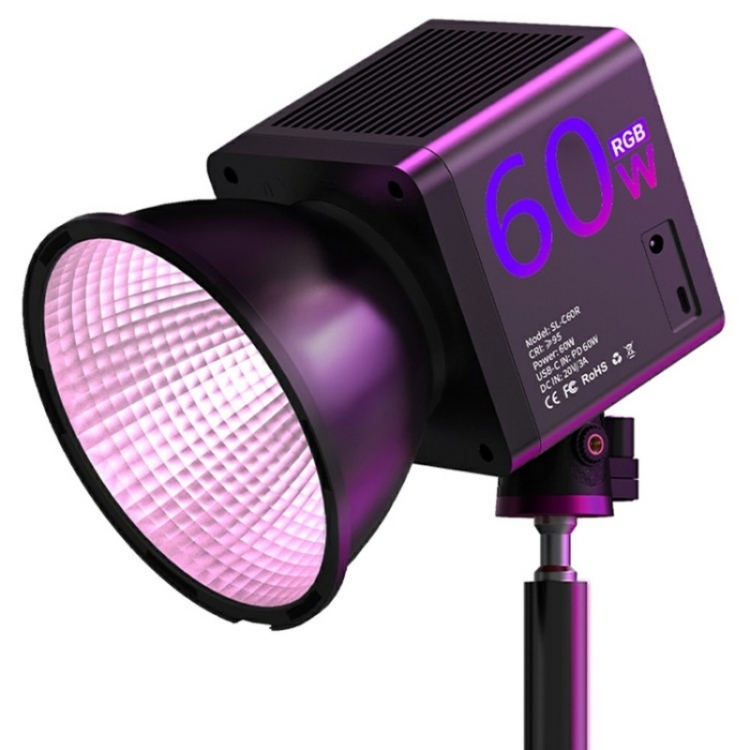 C60R 60W RGB Stage Lamp Professional Video Photography COB Fill Light ...