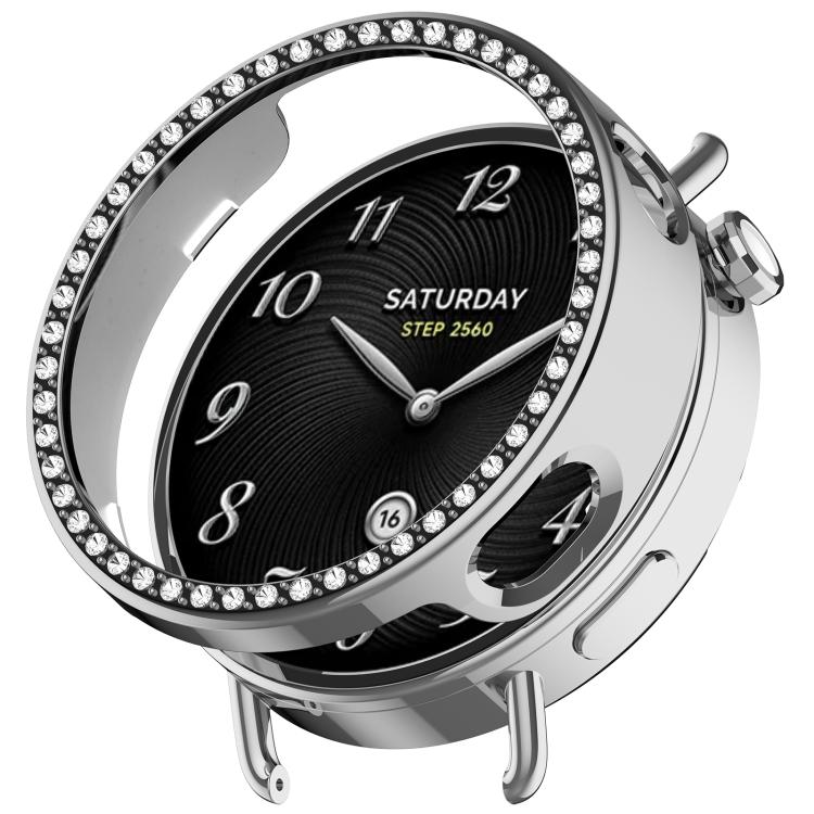 For Xiaomi Watch S4 41mm Single Row Diamond Half Coverage Hollow TPU ...