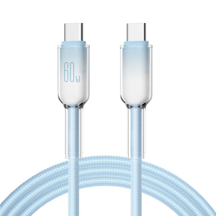 ENKAY PD60W Type-C to Type-C Gradient Color Nylon Braided Charging Data ...