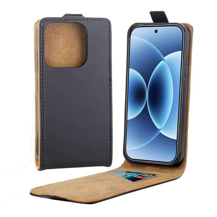 For Xiaomi 17 Pro Max Vertical Flip Leather Case with Card Slot(Black)