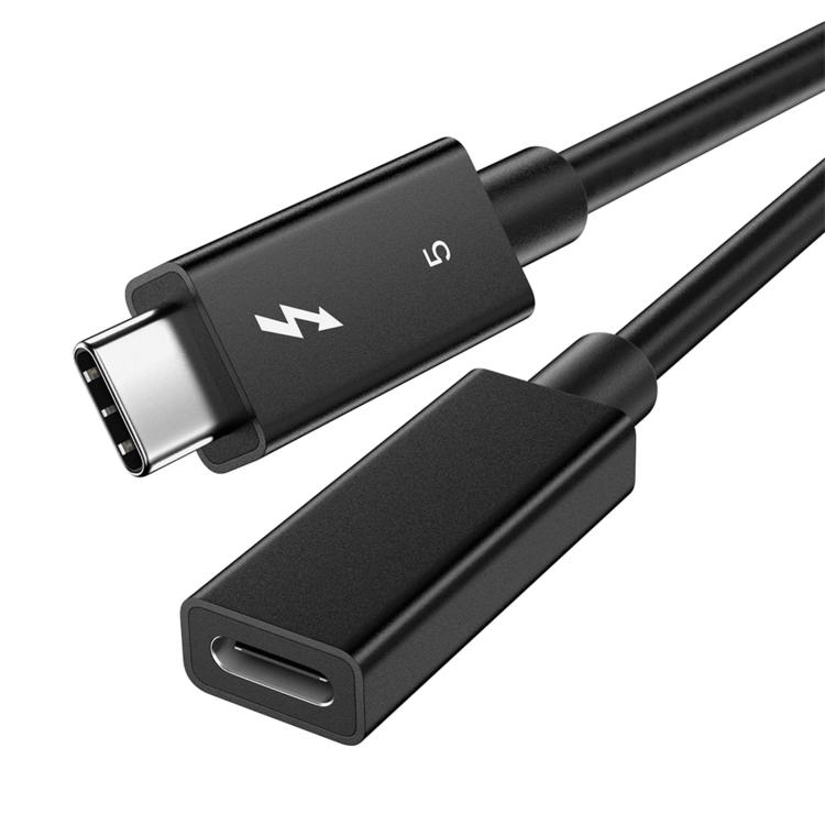 PD240W 80Gbps High Speed Type-C Thunderbolt 5 Male-to-Female Extension ...