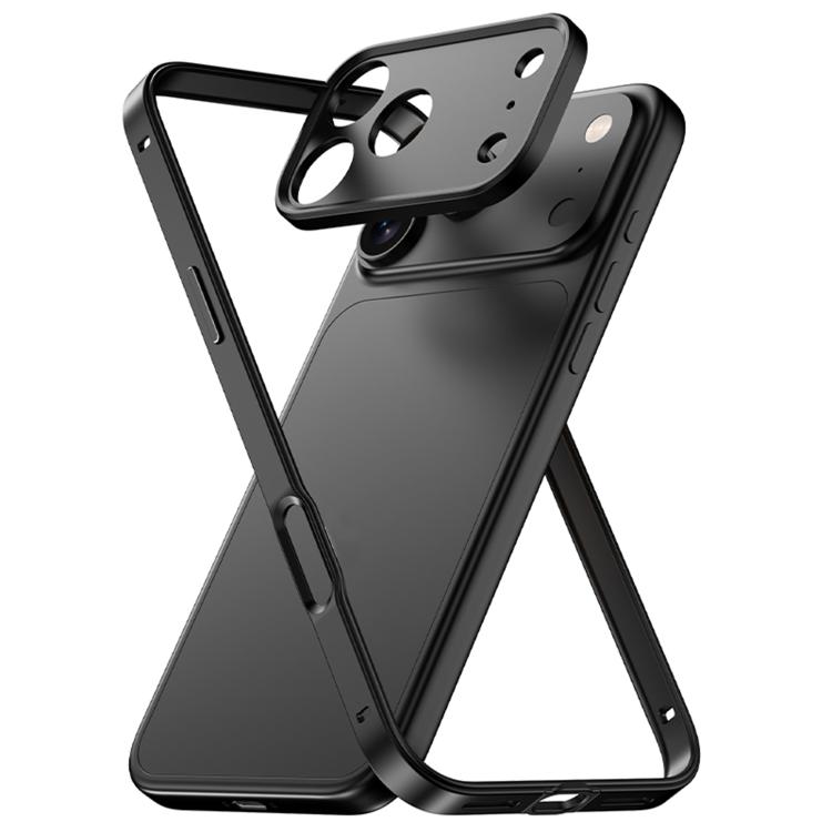 For iPhone 17 Pro Max Aluminum Alloy Hybrid Silicone Edge Thin Cooling ...