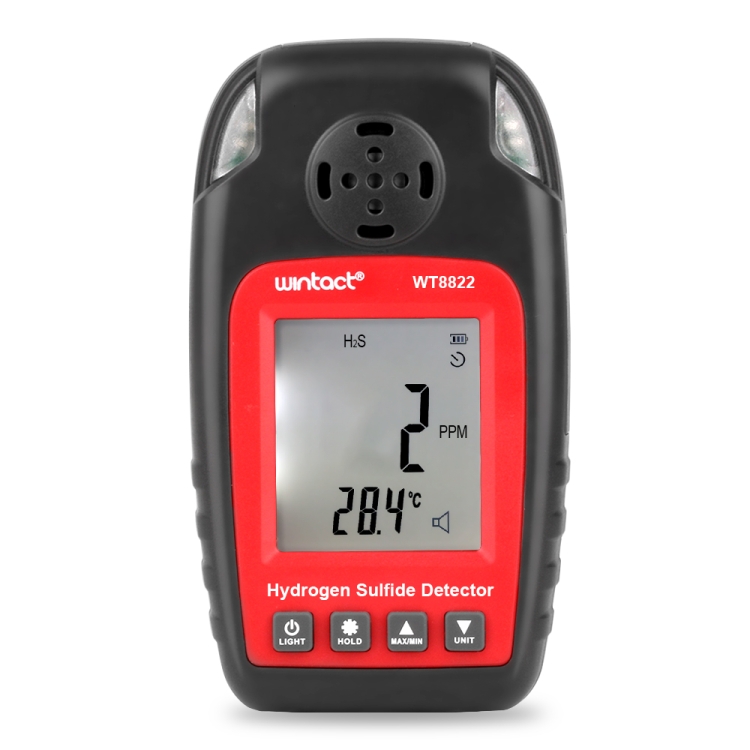 Wintact WT8822 Detector de Sulfeto de Hidrogênio Independente H2S Sensor de Gás Aviso - Detector ...
