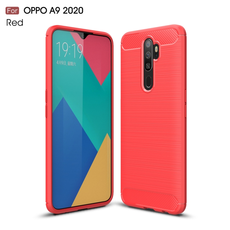 Brushed Texture Carbon Fiber Shockproof TPU Case for OPPO F9 (F9 Pro ...