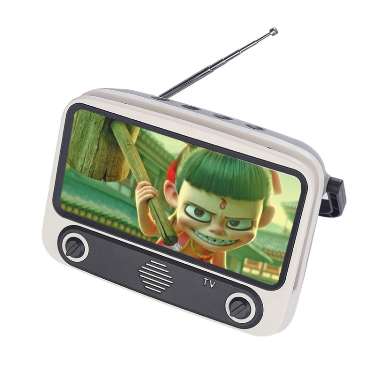 TV300 5W Retro TV รุ่นลำโพงบลูทู ธ ไร้สายพร้อมตัวยึดรองรับ TF / USB ...