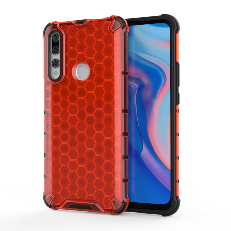 สำหรับ Huawei Y9 Prime (2019) กันกระแทก Honeycomb PC + เคส TPU (สีแดง)