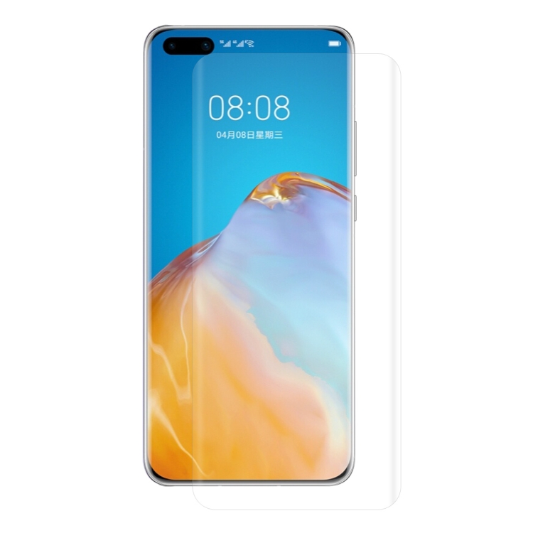 Huawei P40 Pro ENKAY Hat-Prince 3D 전체 화면 PET 곡선 핫 벤딩 HD 화면 보호기 소프트 필름 (투명)