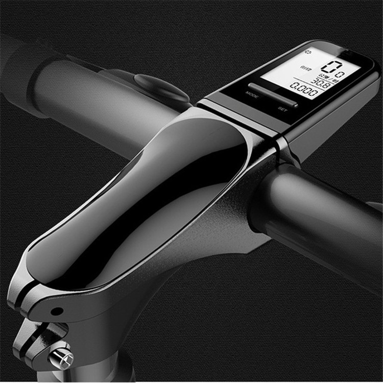 Bicycle Chronograph Stem Mountain Bike Wireless Chronograph Stem LCD ...