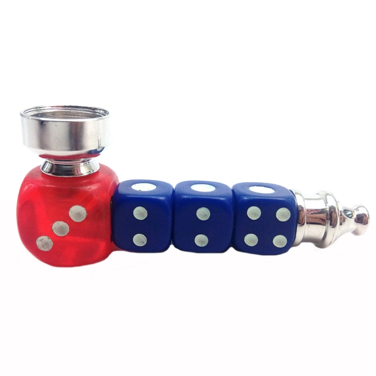 Dice Shape Mini Metal Small Pipe Universal Suction Card Loaded Portable ...