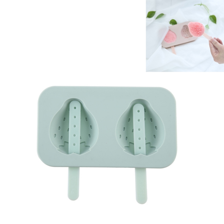 Diy 실리콘 아이스 캔디 아이스크림 금형 크리 에이 티브 귀여운 여름 아이스 스틱 아이스 격자 스타일 딸기 올리브 그린
