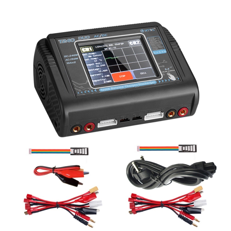 HTRC T240 Touch Balance Model Airplane Lithium Battery Charger Remote ...