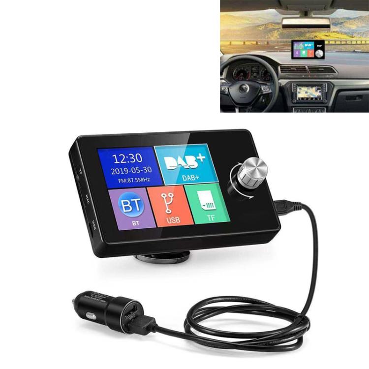 DAB-C8 Car DAB+ Digital Radio Receiver Color Screen Bluetooth Hands-free