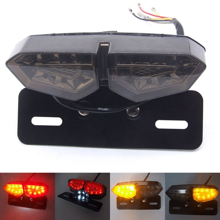 Motorcycle Multi-function Modified LED Tail Light With Brake And ...