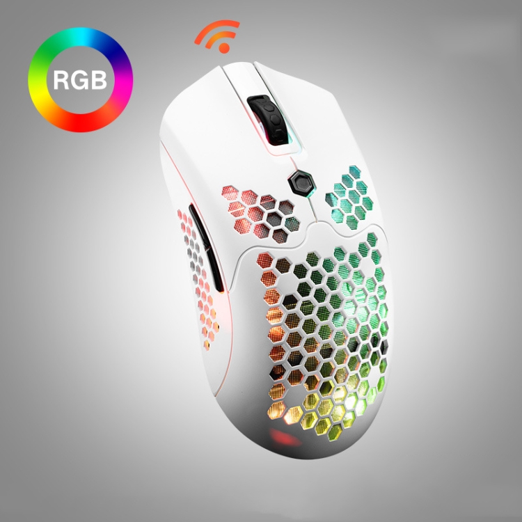 FREEDOM-WOLF X2 12000 DPI 7 tasti Honeycomb Hollow RGB Dual-mode Gaming ...