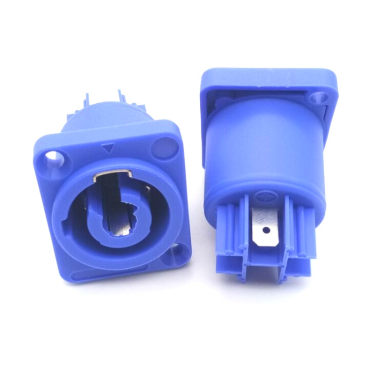 10 PCS Power Amplifier Audio Speaker Three-core Power Plug 3P LED ...