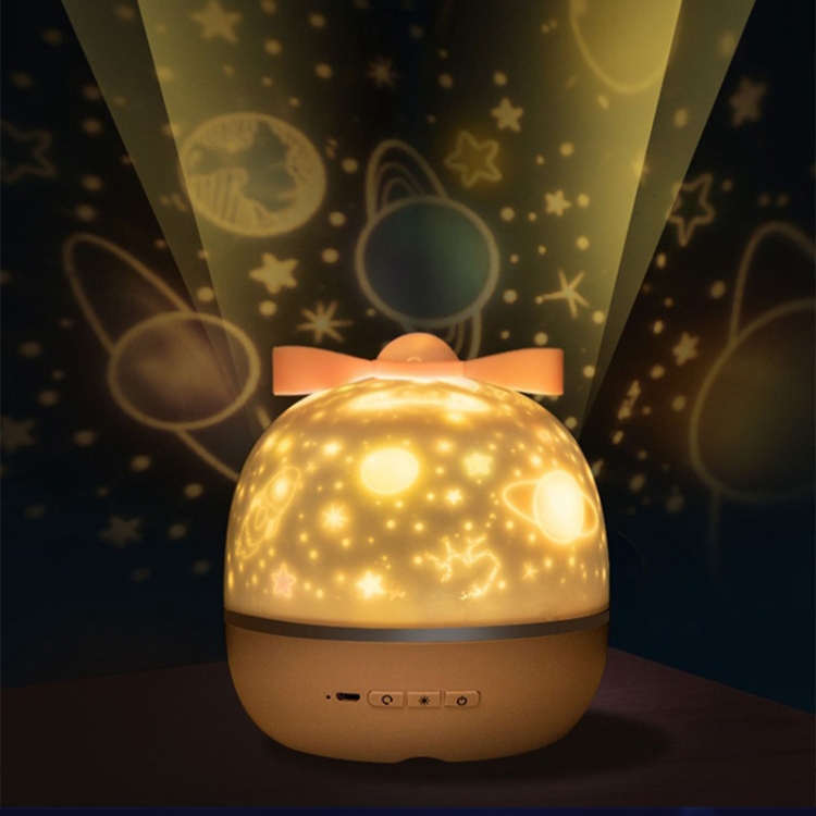 โรแมนติก Starry Projection Night Light โคมไฟของขวัญเด็กตกแต่งข้างเตียง ...