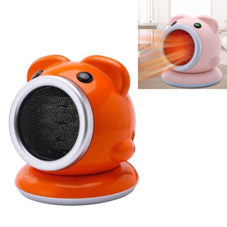 Mini Home Desktop Silent Pig Heater CN Plug, Colour: Gray